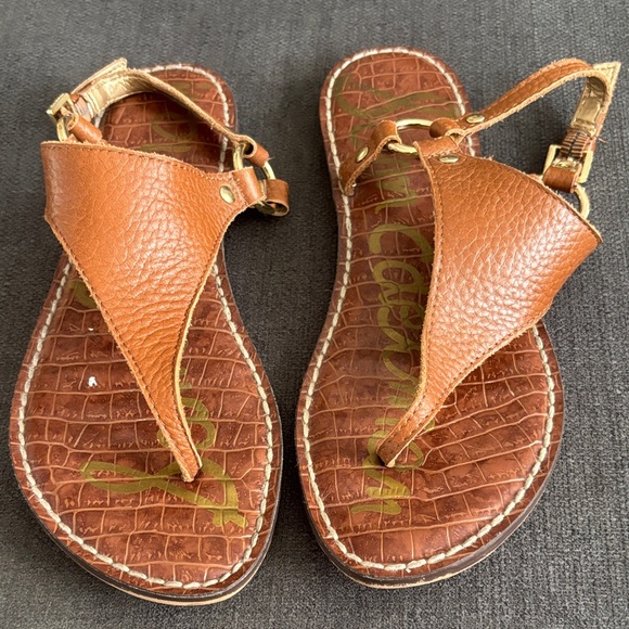 Sam Edelman | Shoes | Sam Edelman Brown Leather Gigi Sandals | Poshmark